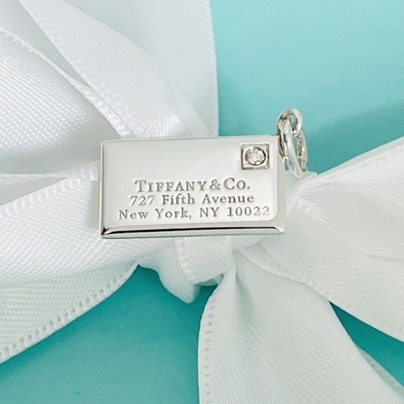 Tiffany & Co. | Jewelry | Tiffany Notes Diamond Envelope Letter Pendant ...
